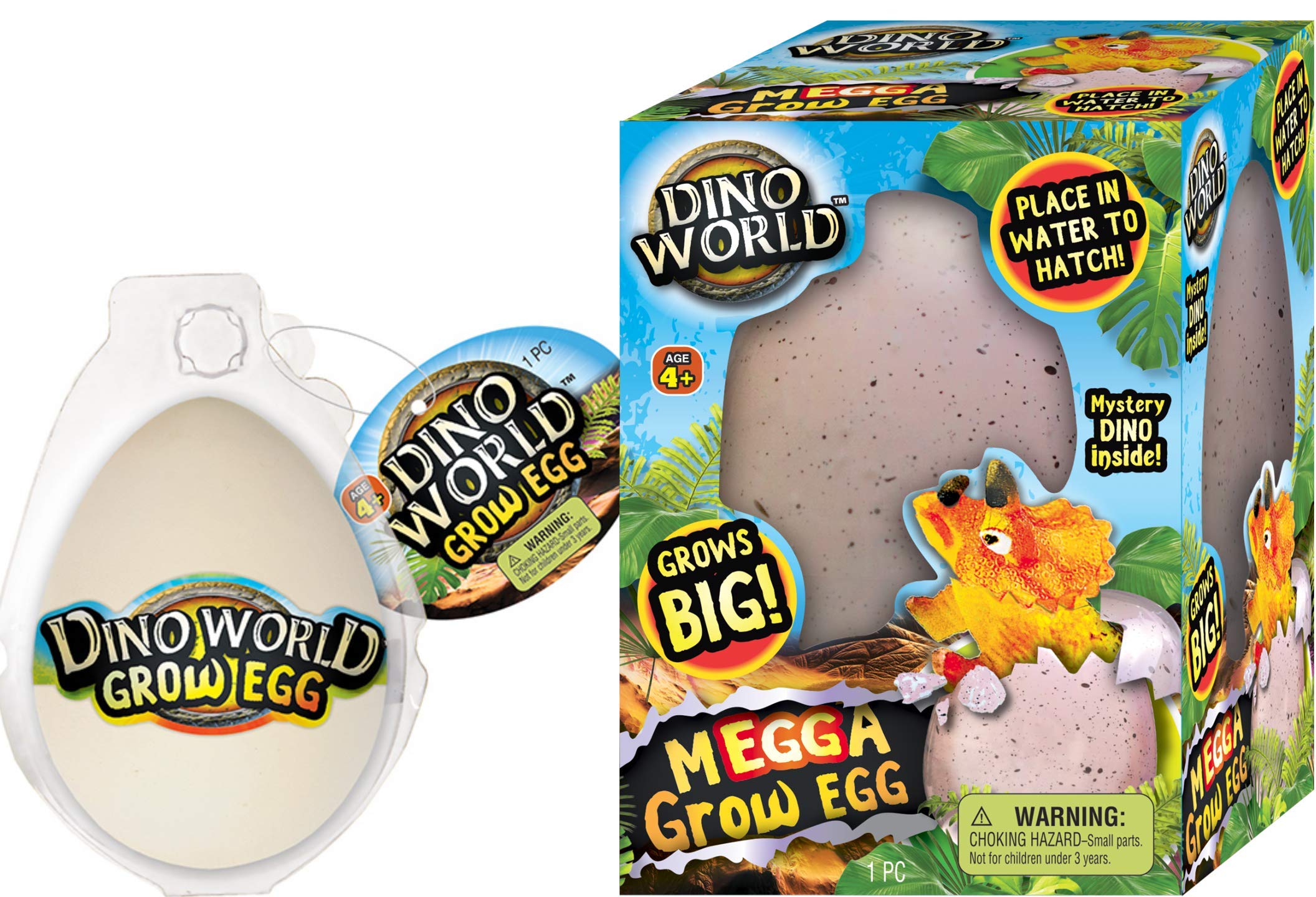 JA-RU Giant Dinosaur Egg (1 XXL Egg & 1 Original) Magic Hatching & Growing in Water Toys for Kids. Bulk Jurassic Dinosaur Party Favors, Easter Basket & Goody Bag Fillers. 1747-1745