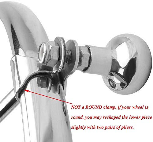 FUTURUP AISI 316 Stainless Steel Boat Steering Wheel Knob, Steering Wheel Maneuvering Knob