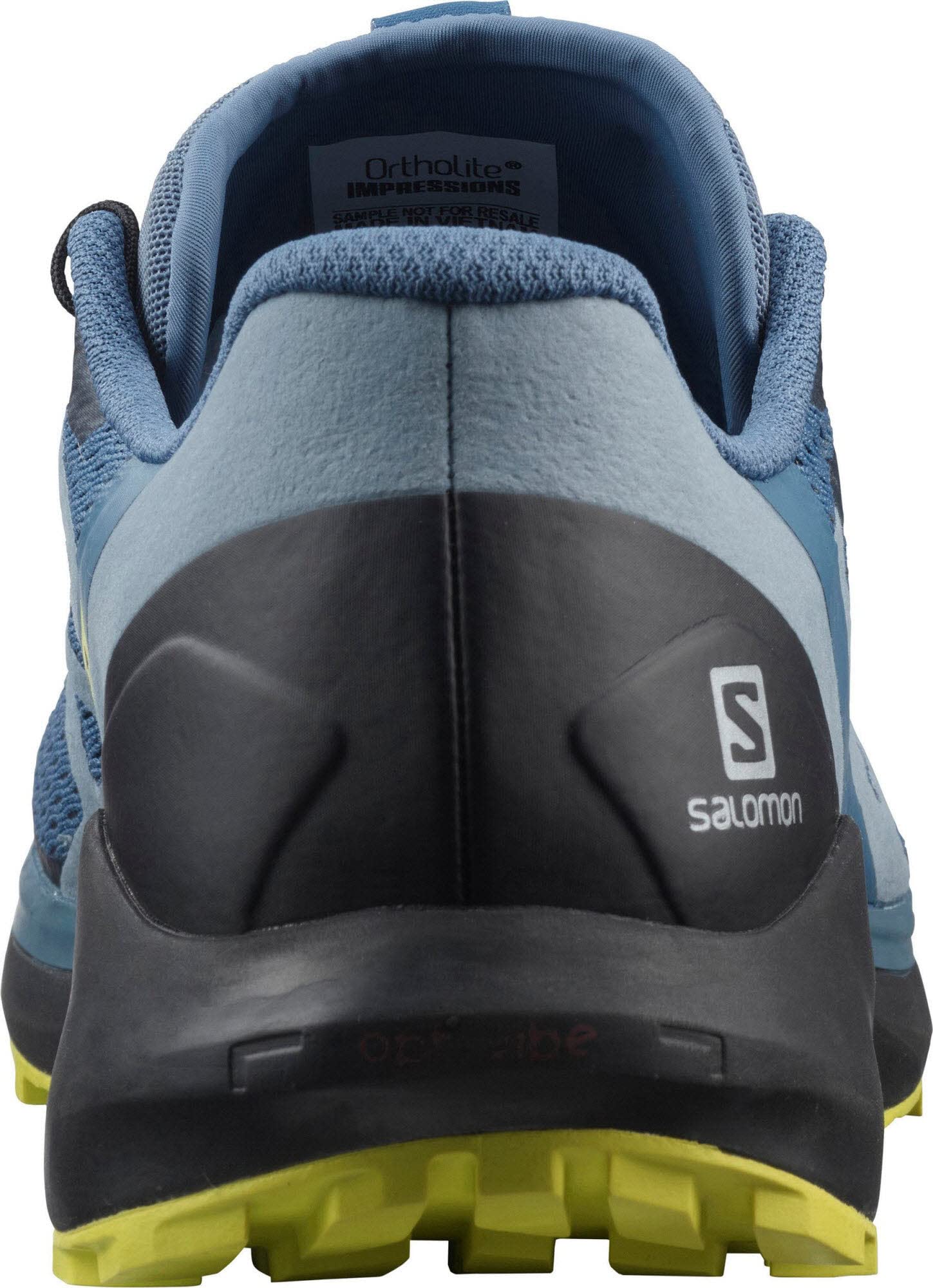 Salomon Sense Ride 4 Trail Running Shoes for Men, Copen Blue/Black/Evening Primrose, 11.5