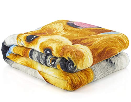 Dogs Selfie Super Soft Plush Fleece Throw Blanket & Puppy Collage Super Soft 50" x 60" Plush Fleece Throw Blanket by Jenny Newland