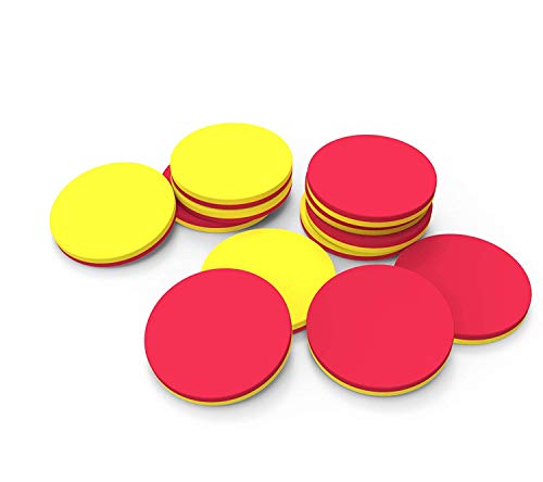 hand2mind Foam Two-Color Counters, Red and Yellow Counters, Counting Manipulatvies, Math Counters for Kids, Counting Chips, Math Manipulatives, Math Bingo Chips, Counters for Kids Math (Pack of 600)