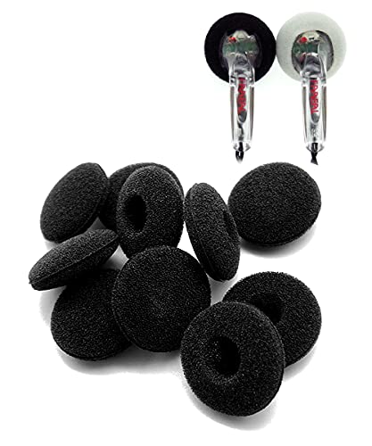 FAAEAL Snow-Lotus 1.0 in Ear Earphones with 15 Pairs Soft Foam Earbuds Eartips,64 Ohm Heavy Bass Flat Head Earbuds with Earphone Pads Replacement Foam for AirPods iPod iPhone Itouch Ipad Headsets
