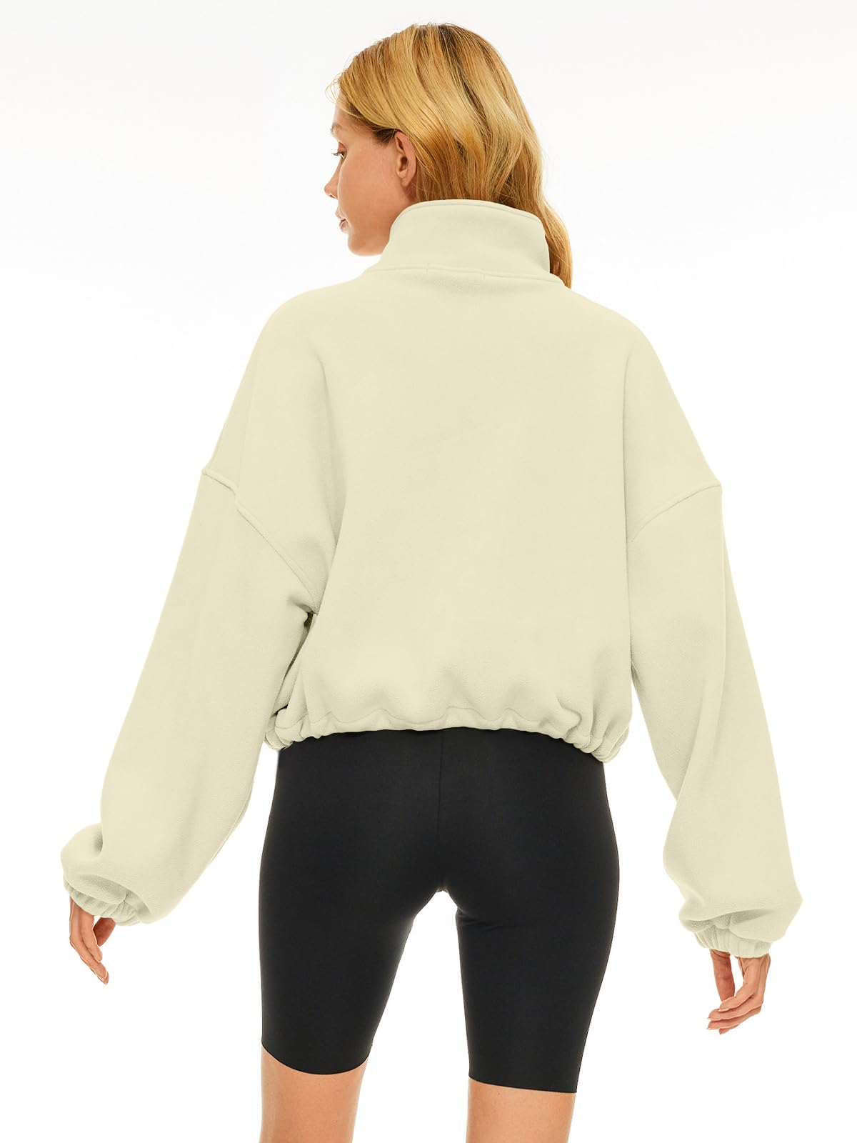 AUTOMET Womens Hoodies Oversized Half Zip Pullover Long Sleeve Fleece Sweatshirts Trendy Quarter Zip Fall Sweaters Teen Girls Y2K Clothes Grey