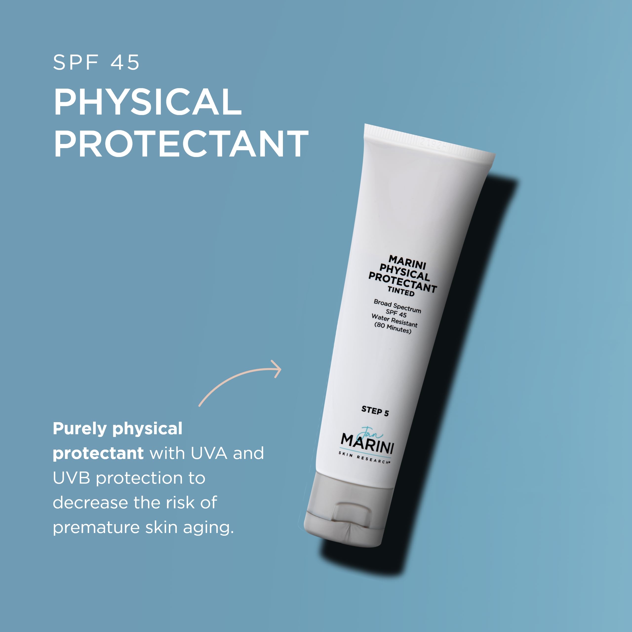 Jan Marini Skin Research Physical Protectant Tinted SPF 45 - Daily Face Protectant Product - Tinted SPF Facial Sunscreen - Sunscreen Aids Against Visible Wrinkles - 2 oz