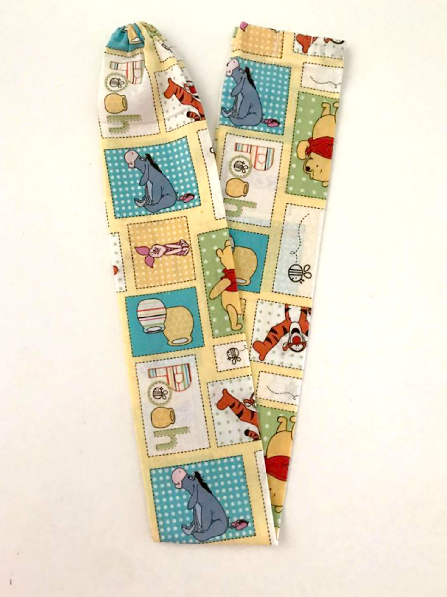Stethoscope Covers Handmade Variety Patterns Colors 100% Cotton Scrunchie (Yellow Blue Tiger Pooh)