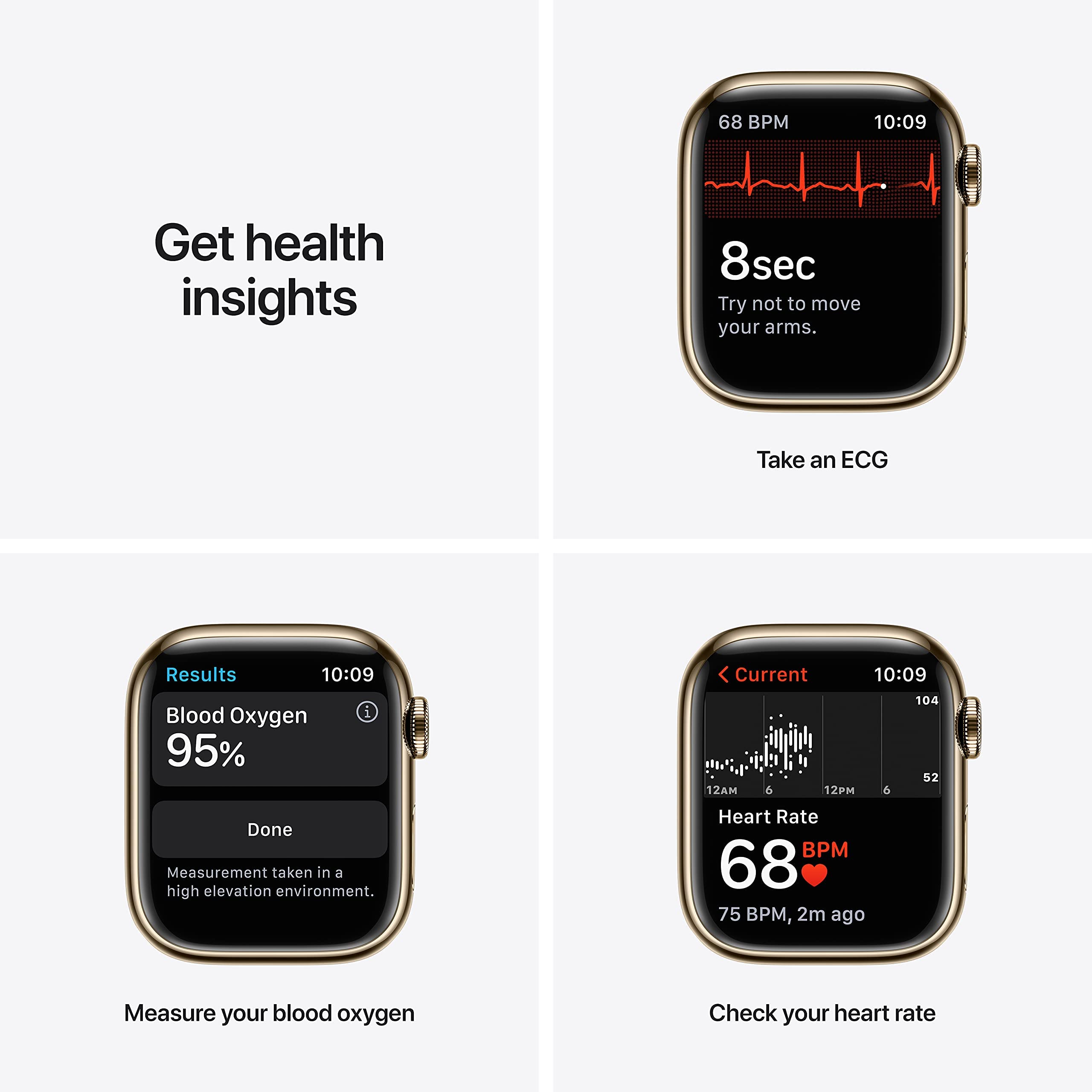 Apple Watch Series 7 (GPS + Cellular, 41MM) - Gold Stainless Steel Case with Dark Cherry Sport Band (Renewed Premium)