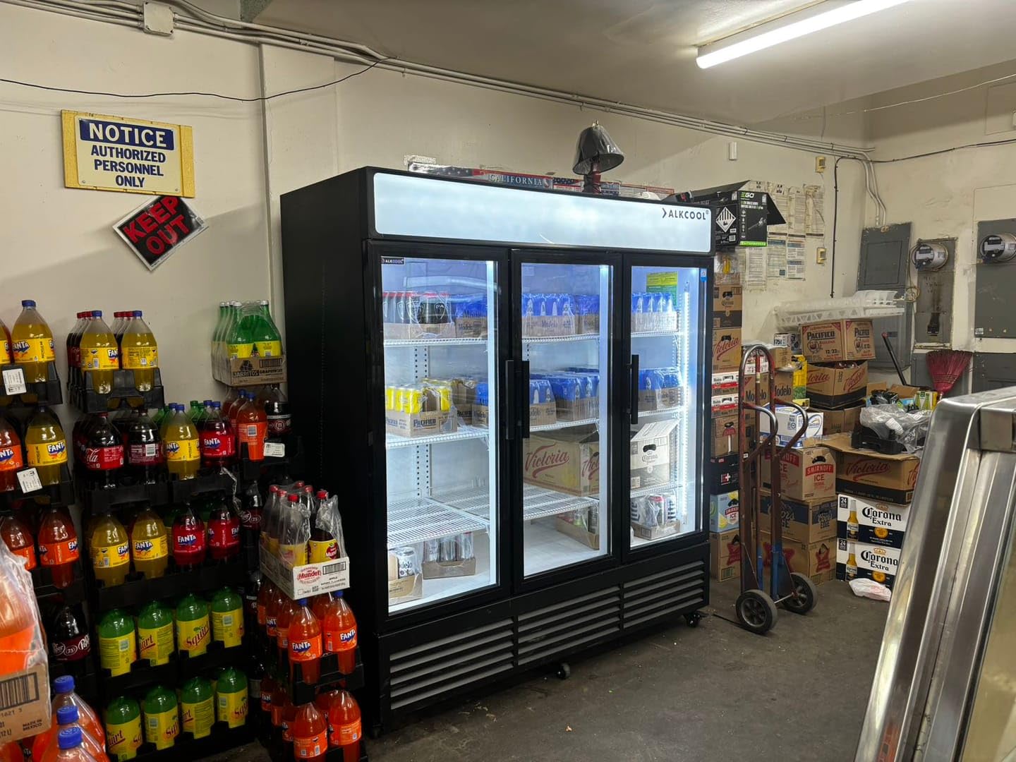 Commercial Beverage Refrigerator Display Fridge,63.5 Cu Ft Three Glass Door Upright Merchandiser Drink Cooler with LED Light Adjustable Shelves,ETL and NSF Approval,Grey