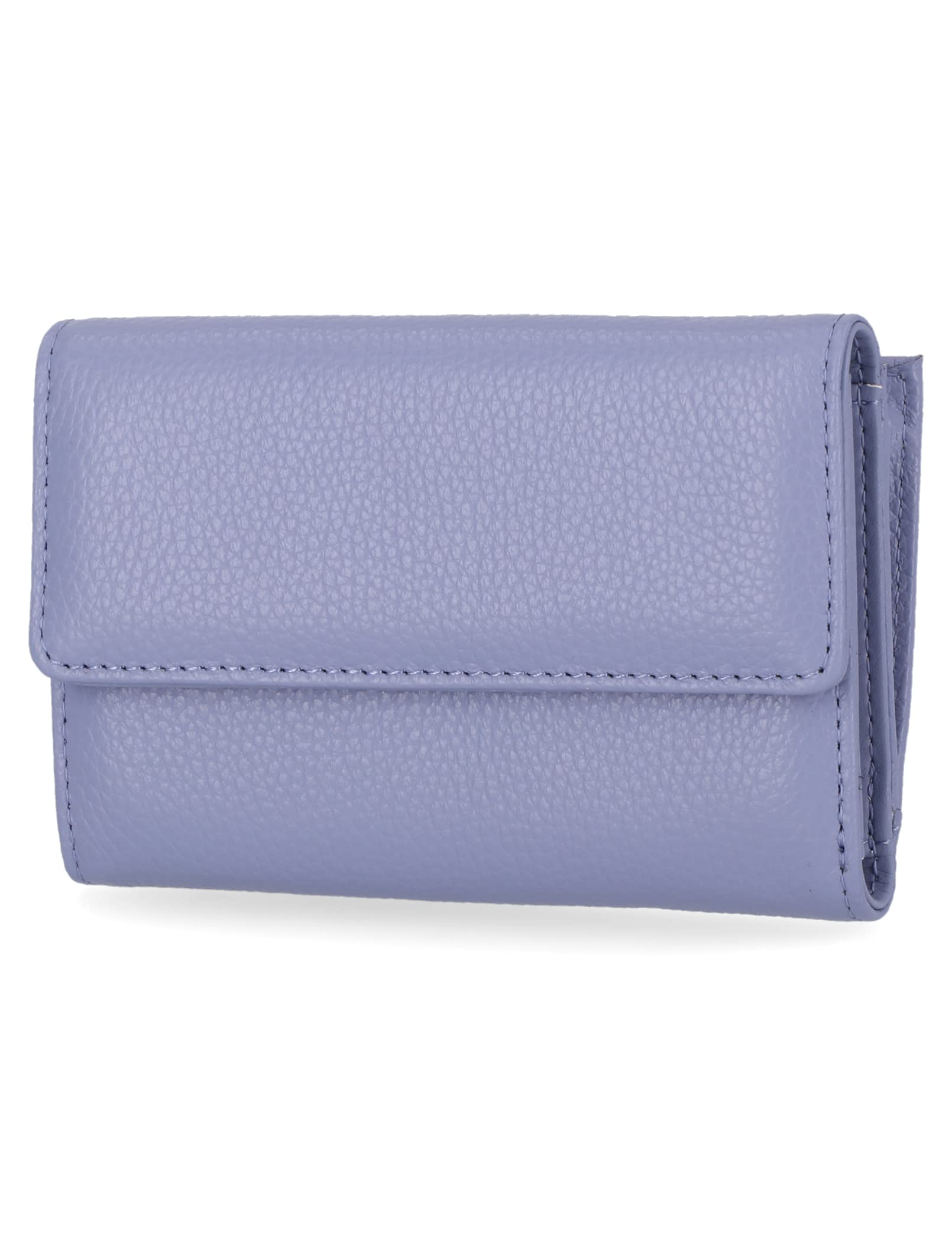 Mundi Rio Womens Leather Trifold Indexer Wallet Clutch Purse, Lilac