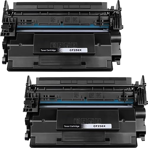 FERUERW 58X Toner Cartridges High Yield(Black 2-Pack) Replacement for paserjet pro M404dn M404n M404dw pro MFP M428fdn M428fdw M428dw M404 M428 Printer Compatible with CF258X CF258A 58X 58A.