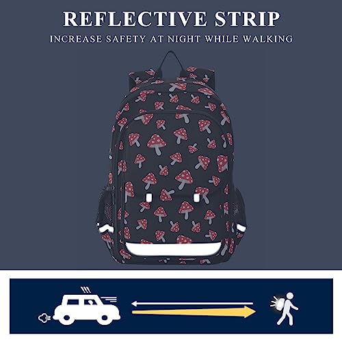 CHSIN Kawaii Mushroom School Backpack for Girls-Boys Elementary School Bookbag Daypack for Kids