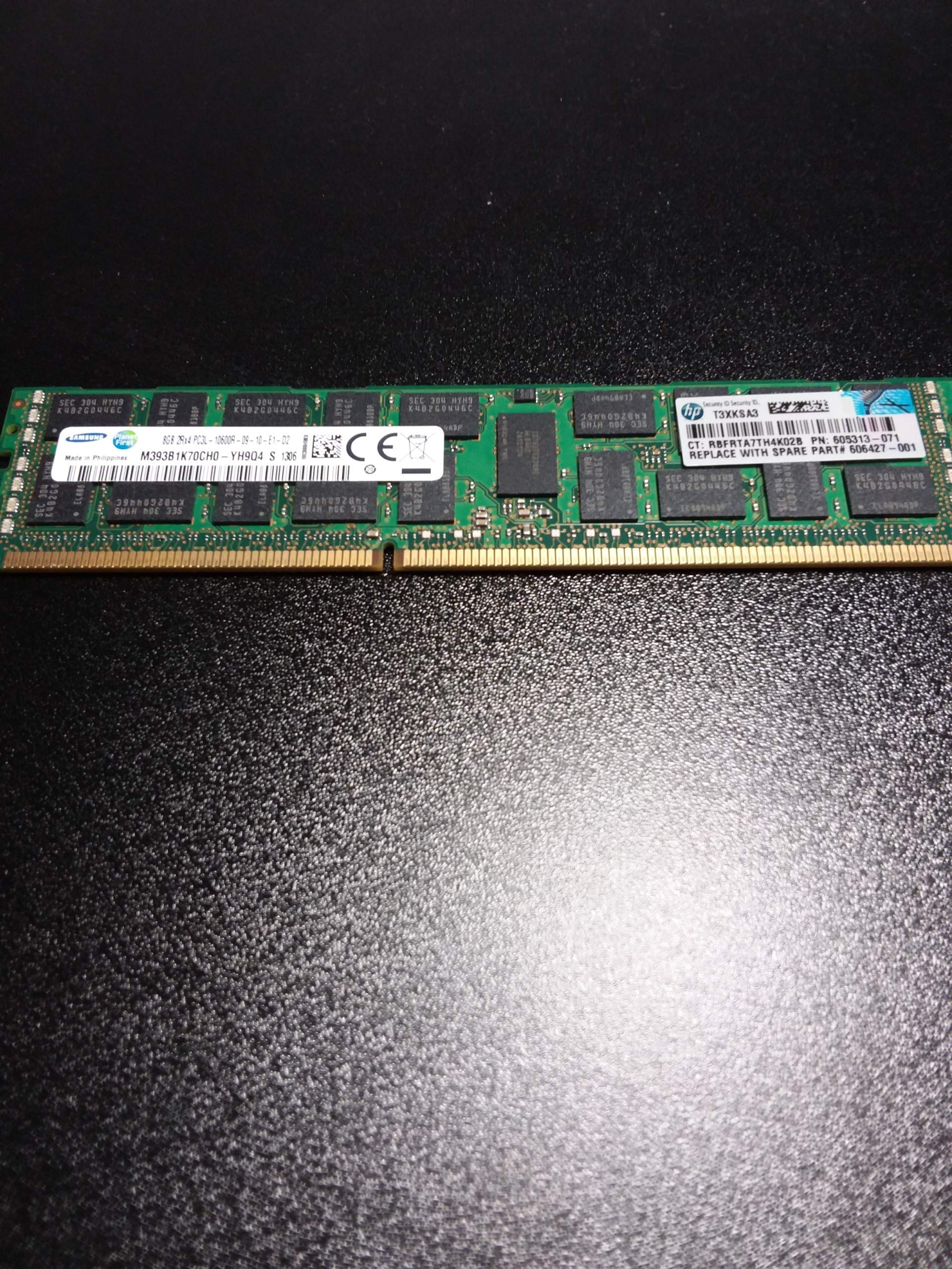 Samsung 8GB DDR3 SDRAM Server Memory Module - 8 GB - DDR3 SDRAM - 1333 MHz DDR3-1333/PC3-10600R - ECC - Registered - 240-pin -