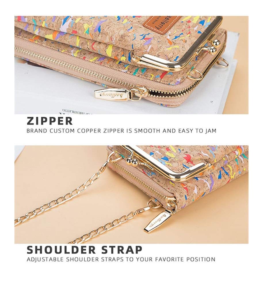 GXF-BAELLERRY Ladies Long Wallet Large Capacity Fashion Mobile Phone Bag Shoulder Messenger Bag (Color : 07)