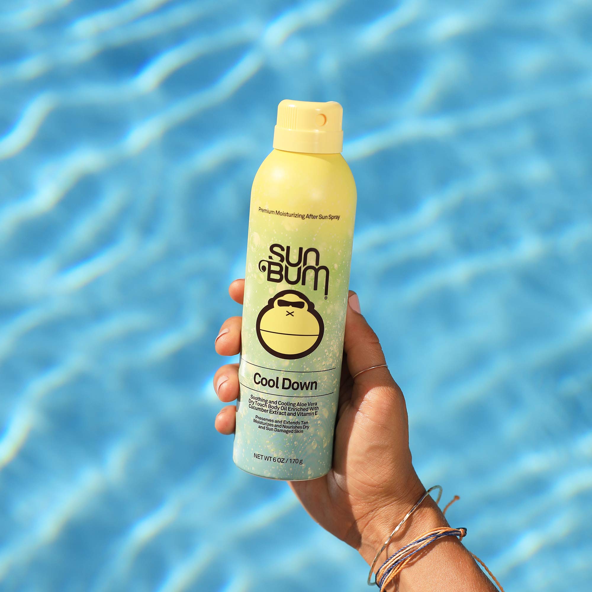 Sun Bum Cool Down Aloe Vera Spray | Vegan After Sun Care with Cocoa Butter to Soothe and Hydrate Sunburn Pain Relief | 6 oz