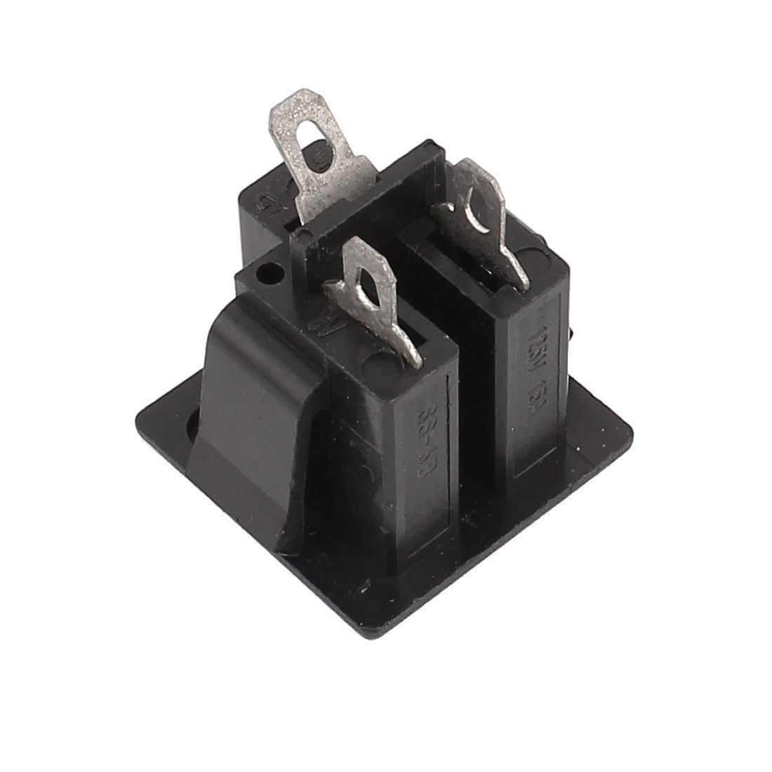 uxcell 5 Pcs AC 125V US Outlet Panel Mount Power Rewiring Socket Black