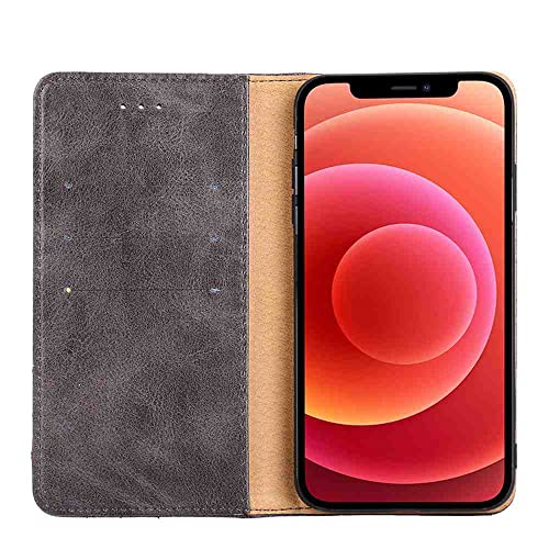 CYR-Guard Phone Cover Wallet Folio Case for Oppo REALME 7 PRO, Premium PU Leather Slim Fit Cover for REALME 7 PRO, Anti-Dirt, Gray