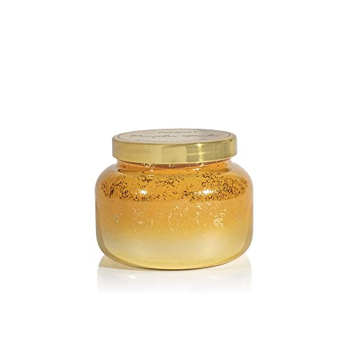 Capri Blue Glimmer Signature Jar - Pumpkin Dulce Scented Candle with Ombre Glass Candle Holder - Luxury Aromatherapy Candle - 19 Oz - Cider and Gold