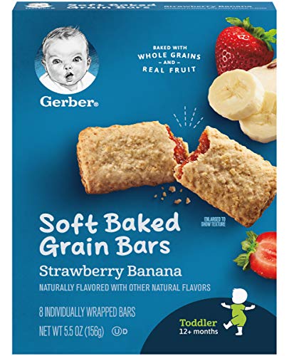 Gerber Graduates Cereal Bars STRAWBERRY BANANA - 5.5oz. (Pack of 4)
