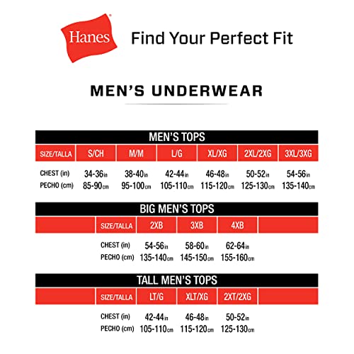 Hanes Men Hanes Men's Cotton Undershirt, Moisture-Wicking Crew Tee Undershirts, Multi-Packs Available