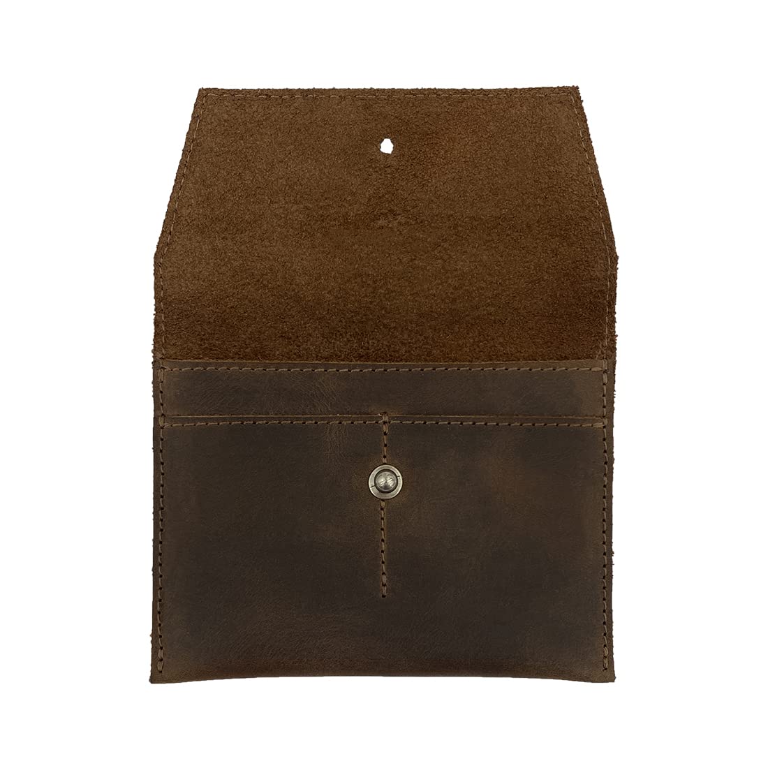 Heather's, Minimalist Wallet Handmade from Full Grain Leather - Durable Cash Organizer, Card Holder - Versatile Accessory for Everyday Use, Travel - Bourbon Brown