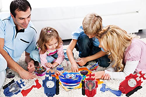 Left Right Sparking Launcher Lr Bey Burst Evolution Turbo Blade Master Battling Tops String Launcher Grip Booster B-187 Savior Valkyrie.Sh-7 God Bay Starter Set Gaming Spinning Toy Boys'Gifts