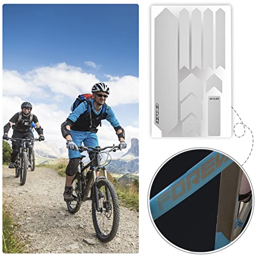 ENLEE Bike Frame Protection,All Mountain Style Honeycomb High Impact Frame Guard Total - Protects Your Bike from Scratches and dings (Transparent)