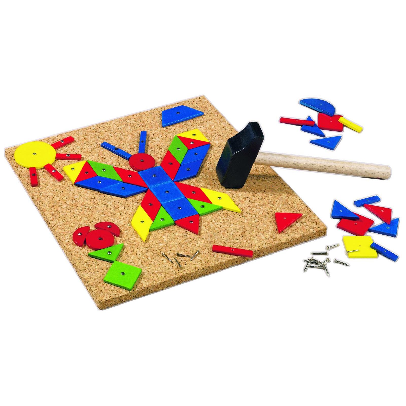 HABA Geo Shape Tack Zap Large Imaginative Design 100 Piece Set (Made in Germany)