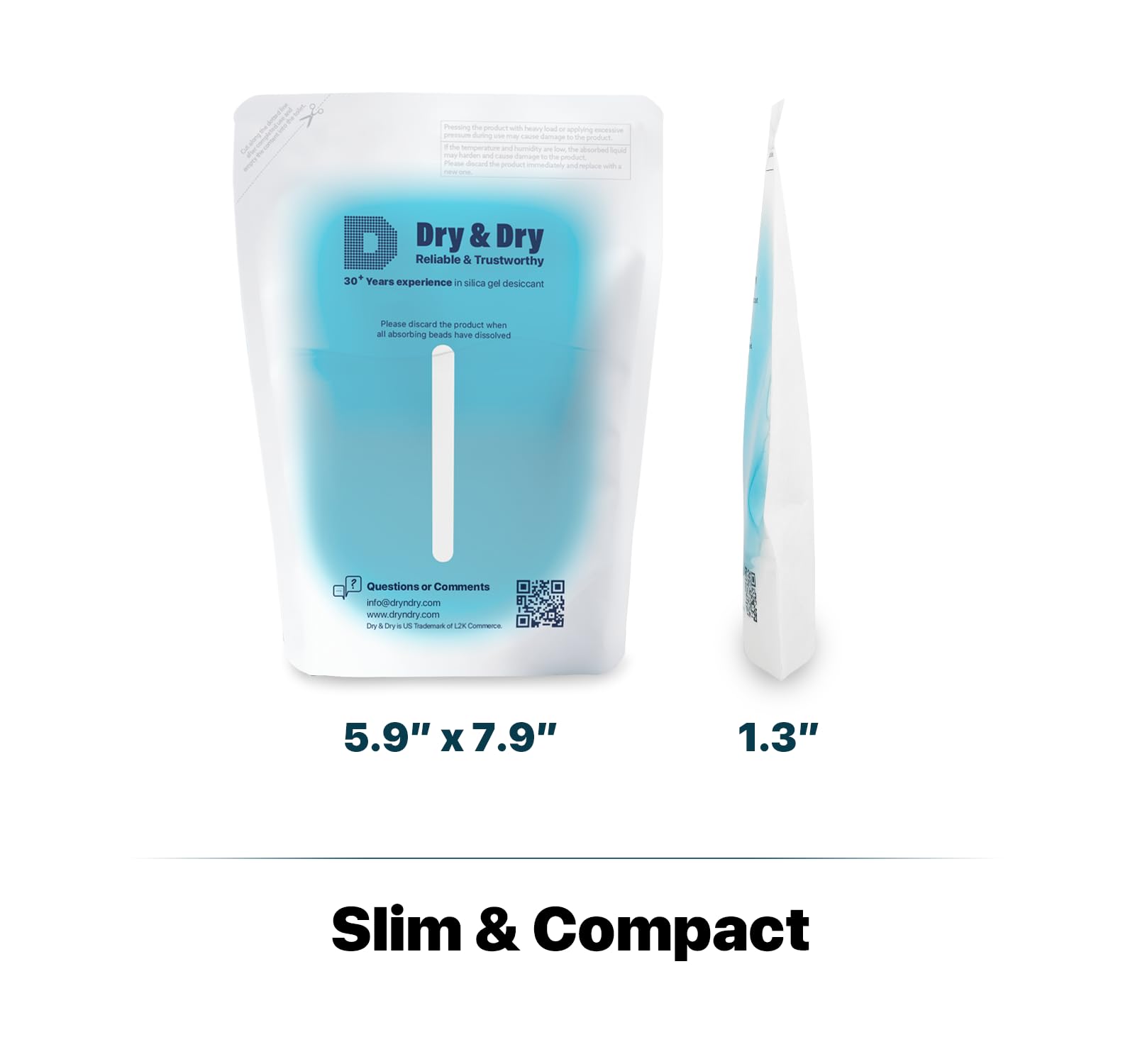 Dry & Dry 8 Packs Standing Moisture Absorbers to Control Excess Moisture for Basements, Closets, Bathrooms, Laundry Rooms - Moisture Absorbers Moisture Absorbers