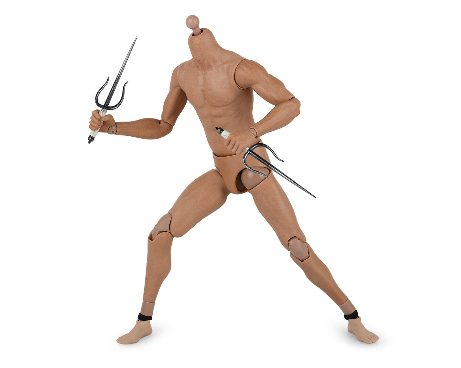 DS. DISTINCTIVE STYLE 1/6 Scale Male Body Narrow Shoulder Standard 12 Inch Action Figure with 8 Interchangeable Hands for Most Head Sculpt