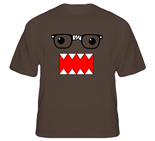 Domo Nerd Geeky Funny Tv T Shirt XL Dark Chocolate