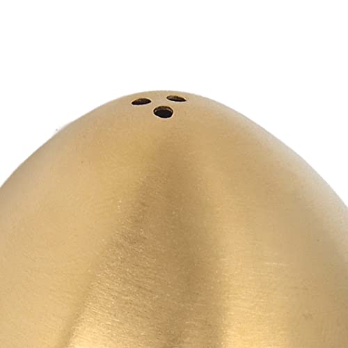 Egg Shaped Pepper Shaker, Stainless Steel Egg Shaped Pepper Shaker Pepper Shaker Pepper Dispenser for Outdoor Barbecue Restaurant Banquet Party Travel Salt Shaker(Gold)