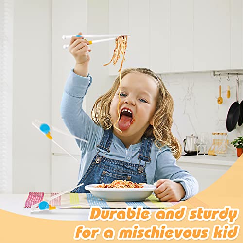 HANSGO Kid Training Chopsticks, 4 Pairs Colorful Learning Chopsticks Detachable Training Chopsticks for Kids Toddler Children Left or Right Handed Dishwasher Safe