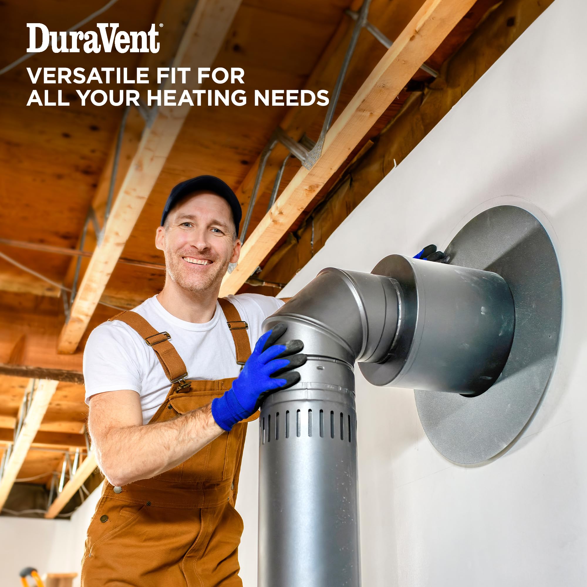 DuraVent 6DP 24 DuraPlus Triple Wall Chimney Pipe for Wood Stoves, Fireplaces, Furnaces, Boilers Stoves, Ranges, Water Heaters, 6 Diameter by 24