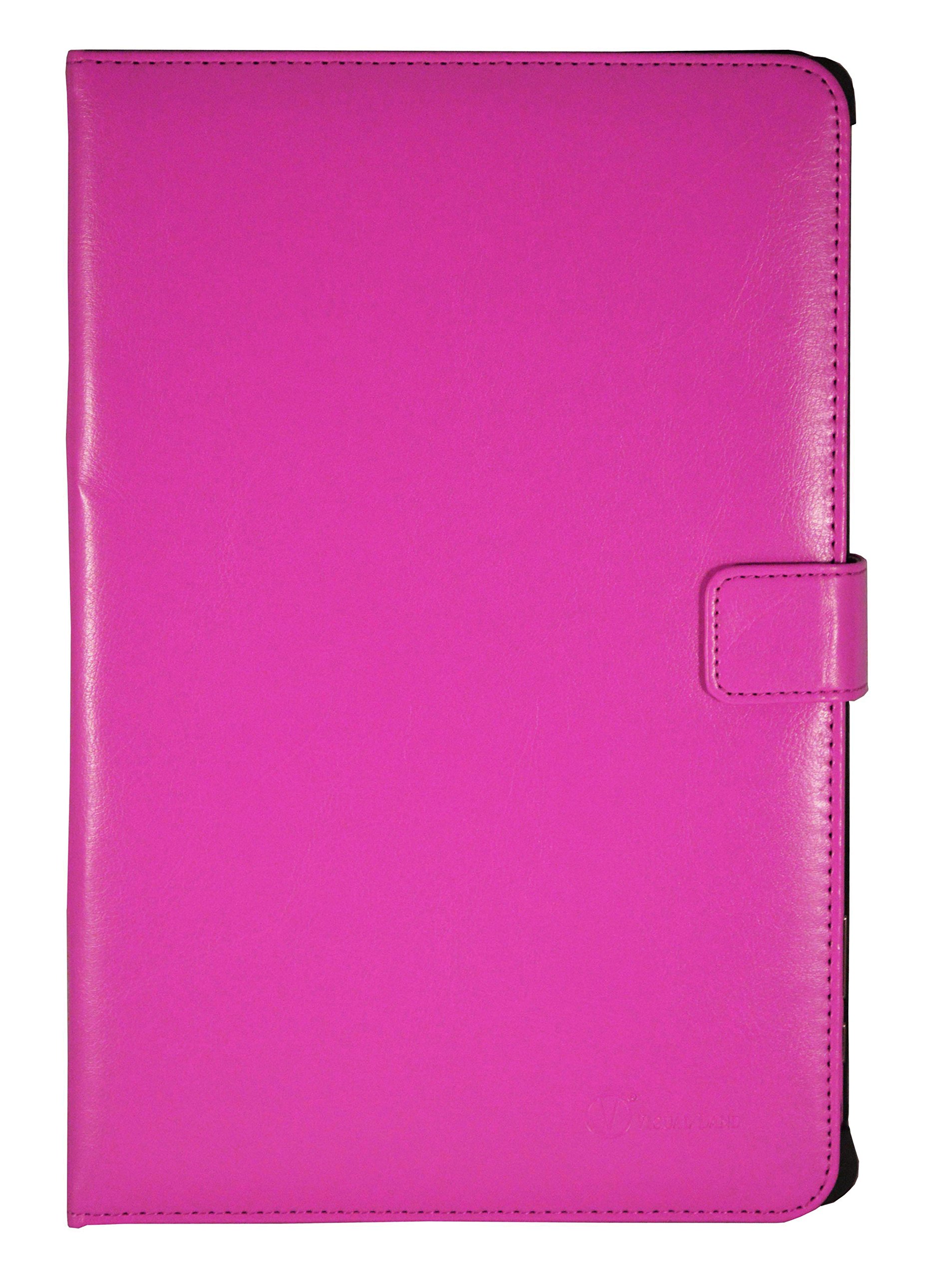 Visual Land Prestige Elite 10QS - 10.1" QuadCore Lollipop 5.0 Android Tablet with Keyboard Case, 16GB, IPS 1280x800 HD Screen, WiFi, Bluetooth ( Magenta )
