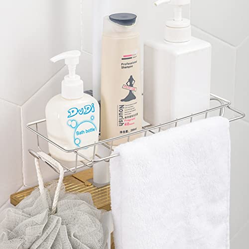 Citphto Sponge Holder Stainless Steel Faucet Kitchen Sink Caddy Organizer Detachable Hanging Sponge Holder for Kitchen Sink Bathroom Shower Rack Compatible with Faucets 0.63-1.0 Inches in Diameter
