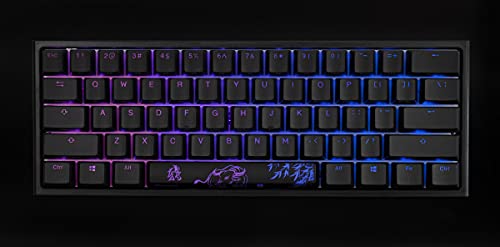 Ducky Blackout One 2 Mini RGB LED 60% Double Shot PBT Keyboard (Cherry MX Silent Red)