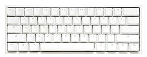 Ducky One 2 Mini Pro Pure White RGB LED 60% Double Shot PBT Mechanical Keyboard (Kailh Box Brown)