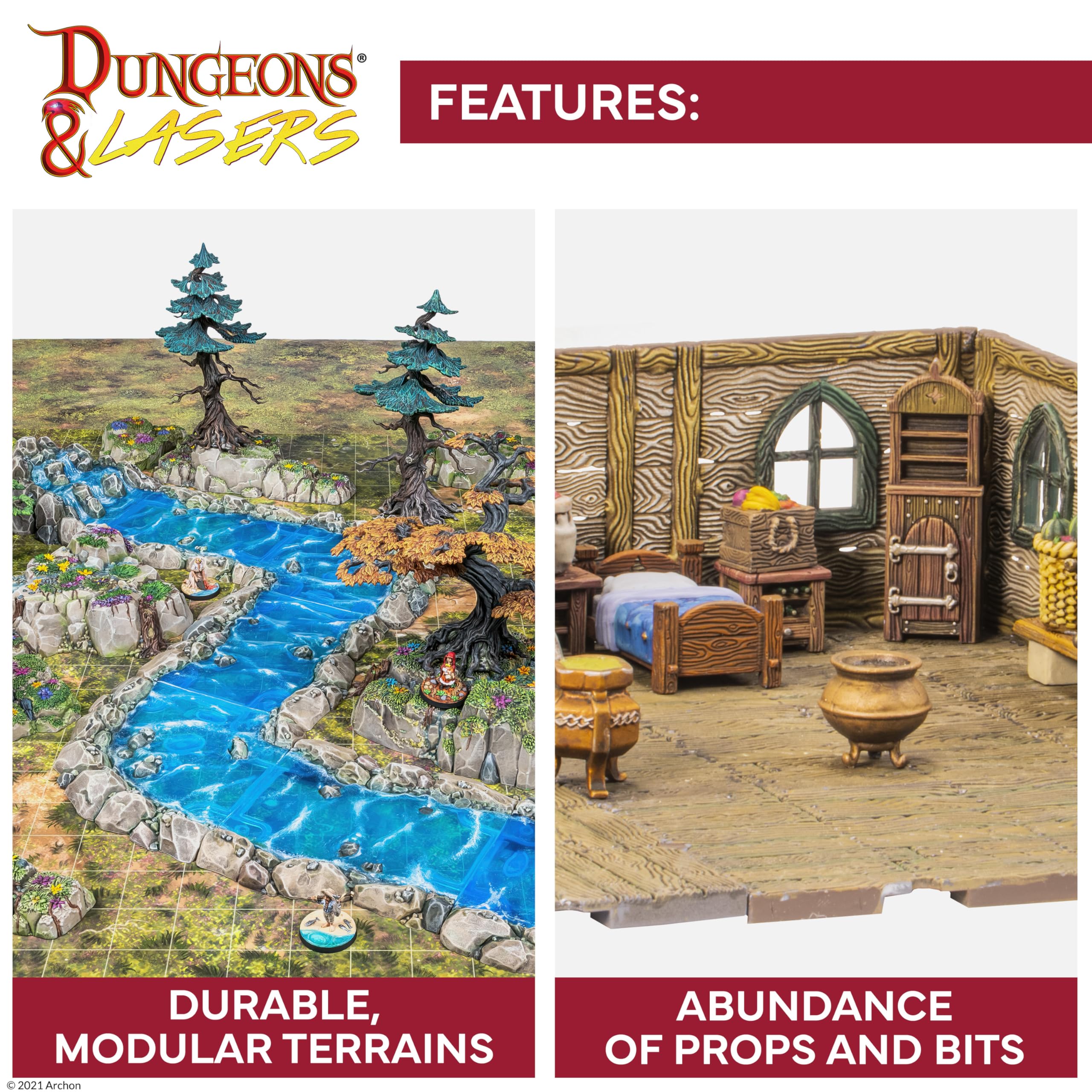 Dungeons & Lasers Xenodragon Dragon Miniature Figure - Tall 6.2" Height (157mm) with Scenic Base - 5E Compatible for DND and Tabletop RPG Games - Highly Detailed and Unpainted - from Archon Studio