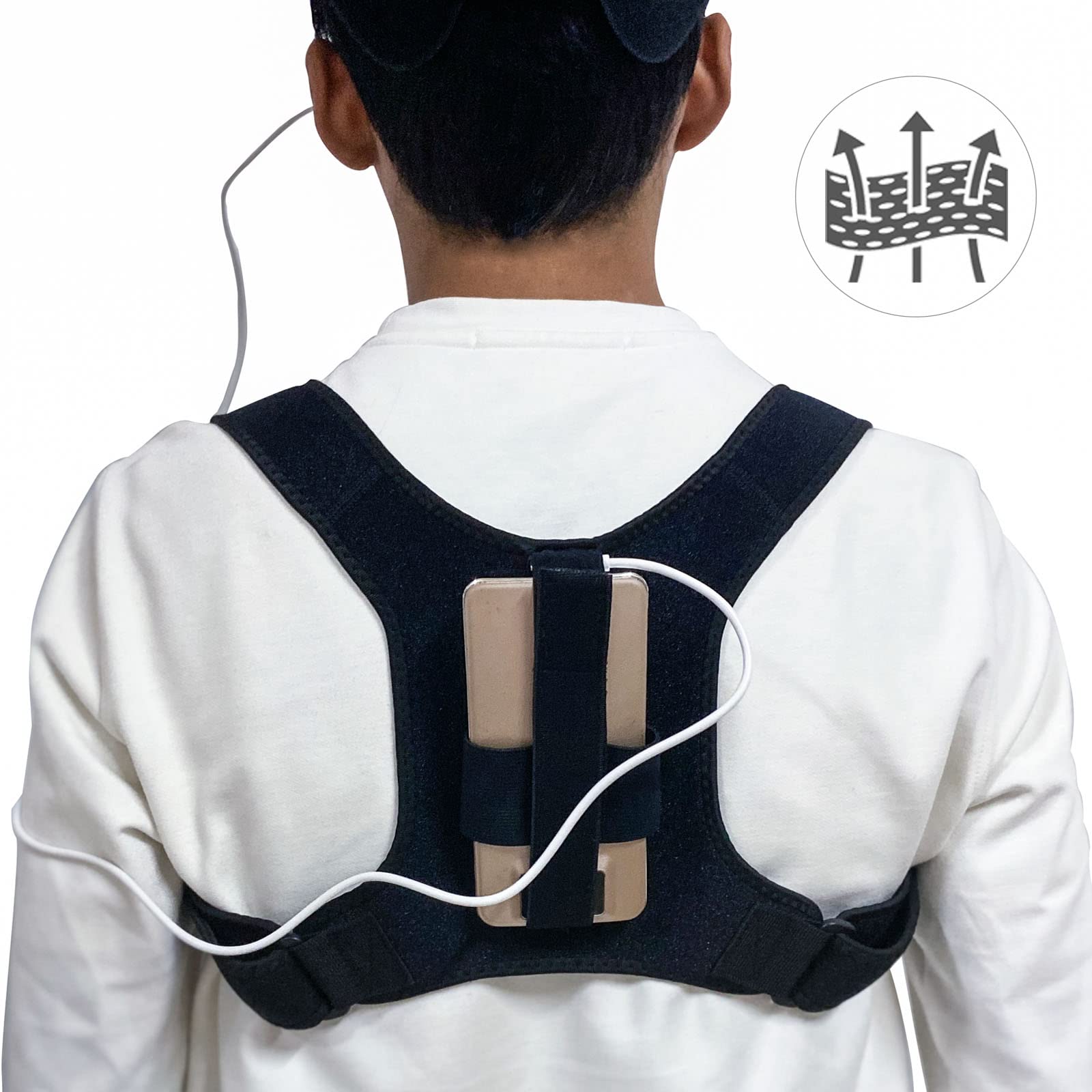 Battery Pack Back Strap Compatible for Quest 1/2 Virtual Reality and Other VR, Adjustable Holder of The Power Bank (Power Bank Not Included), Extend Play Time
