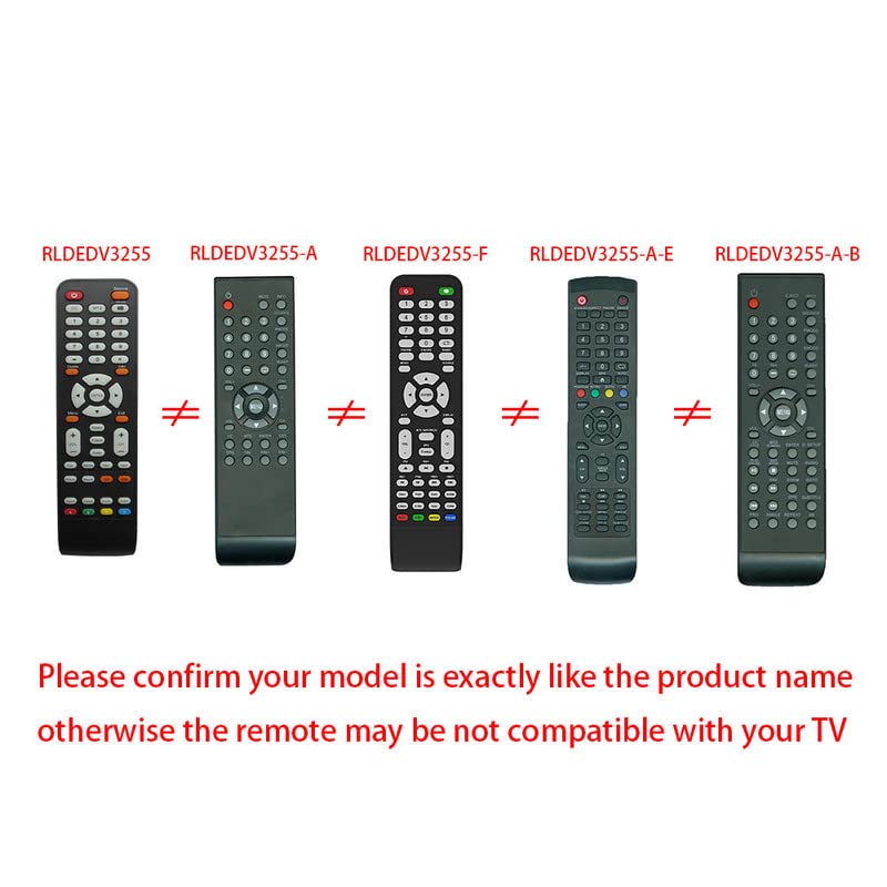 HCDZ Replacement Remote Control for RCA Scenium RTDVD1900-C RT3908 RLED1945A-G SRC5565-UHDA Smart LCD LED HDTV TV