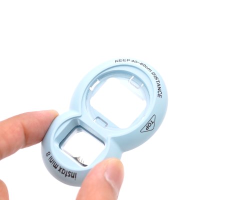 DarkHorse Close-Up Lens for Fujifilm Instax Mini 7S Mini 8 Cameras (Self-Portrait Mirror) - Blue
