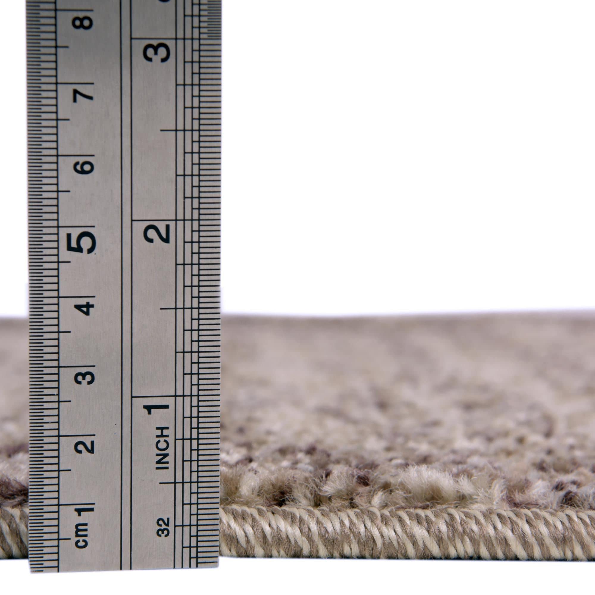 Rugs.com Angelica Collection Rug β 7' x 10' Beige Medium Rug Perfect for Bedrooms, Dining Rooms, Living Rooms