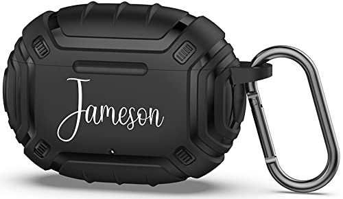 HGSS Personalized Case Compatible for Beats Studio Buds 2021, Custom Name Sturdy Shockproof Protective Case Gift,with Keychain, Blue,Green,Pink,Red