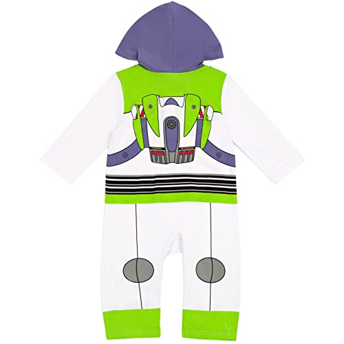 Disney Pixar Toy Story Buzz Lightyear Toddler Boys Zip Up Cosplay Coverall Green 2T