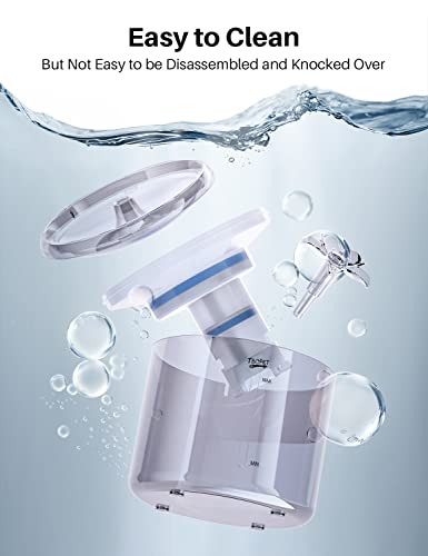 Cat Water Fountain, 88oz/2.6L Ultra Quiet Pump Cat Drinking Waterer with 3 Large Filters 5 Layers Circulating, BPA-Free Automatic Pet Visible Water Level Dog Water Dispenser, Cat Water Bowl