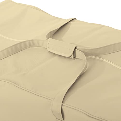 Classic Accessories Veranda Water-Resistant 60 Inch Patio Cushion and Cover Storage Bag, Patio Furniture Covers, Pebble/Bark/Earth