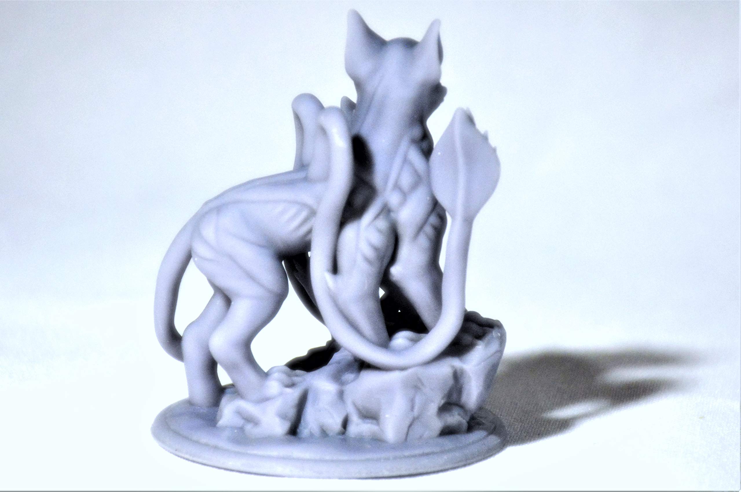 HERO Creations - Displacer Beast, Standing - RPG - Dungeons and Dragons - DND - Pathfinder - Lord of The Ring - Figurine Miniature (Gray/Unpainted)
