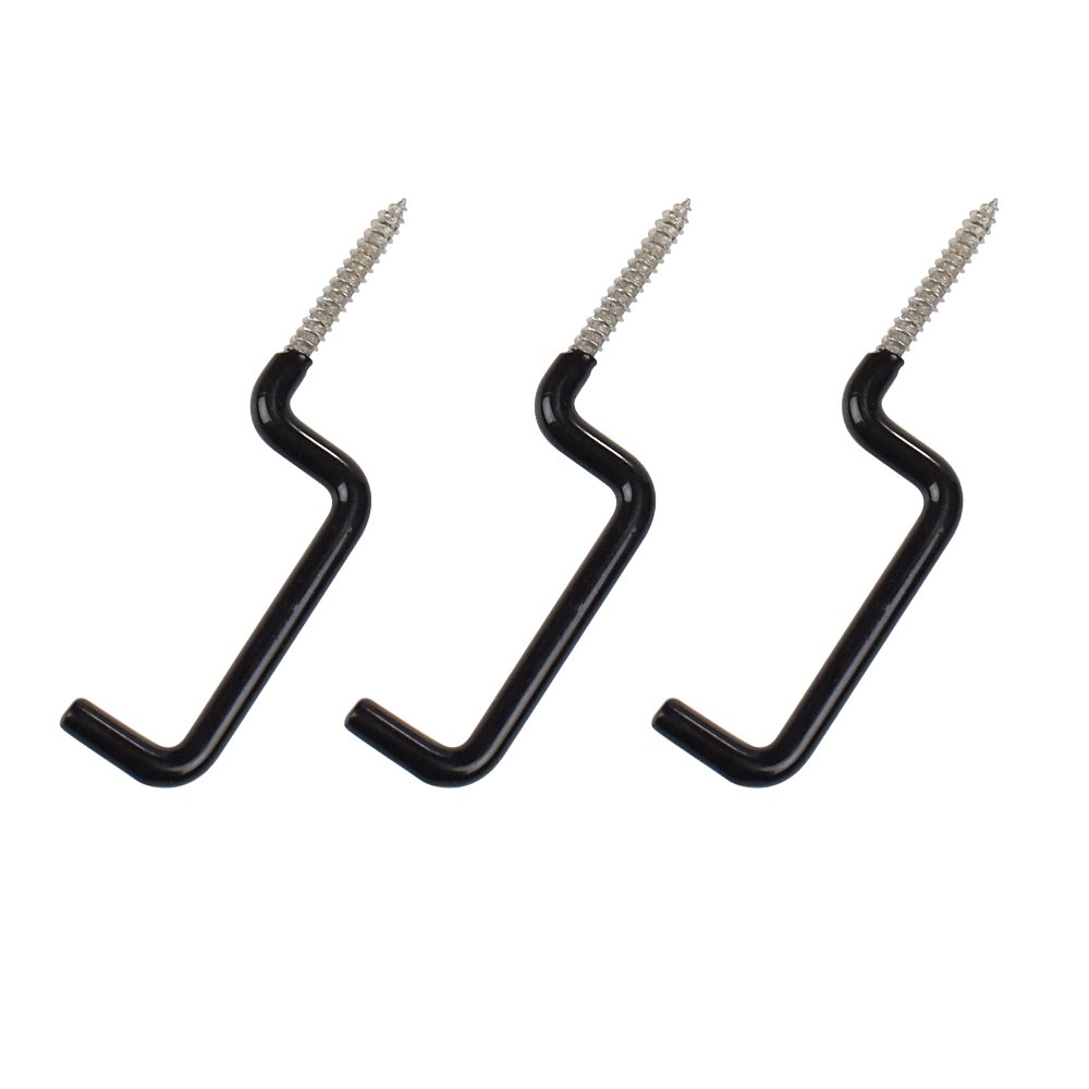 Archery Bow Hook Real Tree Stand Bow Hangers Bow Gear Holder Outdoor Hunting Accessory Black(10 pcs/Pack)