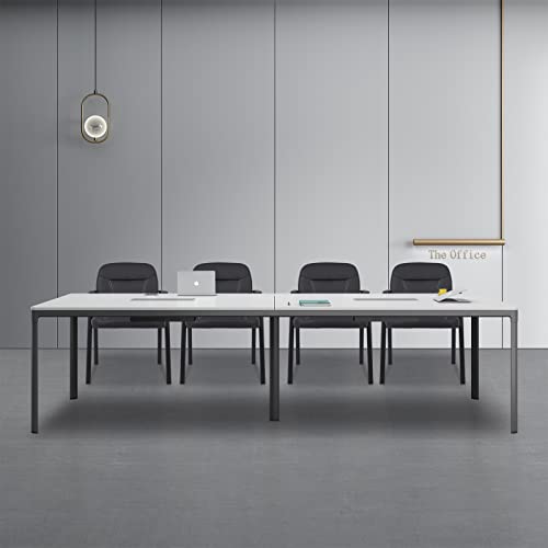 CLATINA Waiting Room Guest Chair with Bonded Leather Padded Arm Rest for Office Reception and Conference Desk Black 4 Pack