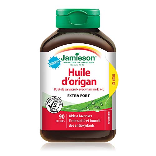 Jamieson Oregano Oil with Vitamin D and Vitamin E, 90 SOFTGELS