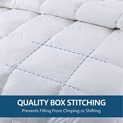 Cozynight Down Alternative Comforter-White Comforter Duvet Insert with Corner Tabs-Breathable Diamond Stitched Reversible Comforter Twin XL 68x90 inches